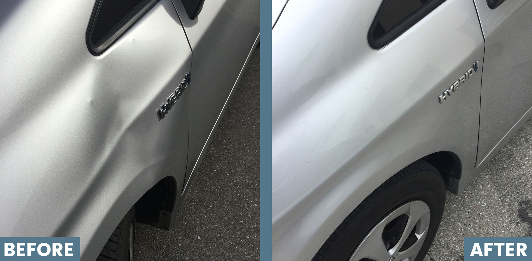 Before & After Dent Repair Gallery | Paint-Free Dent Repair